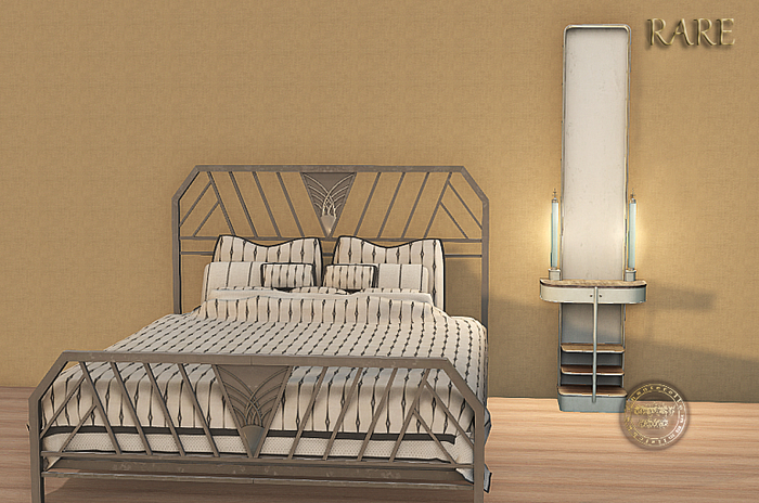 Second Life Marketplace - [Schultz Bros.] 02. Metal Works Bed (PG) - RARE